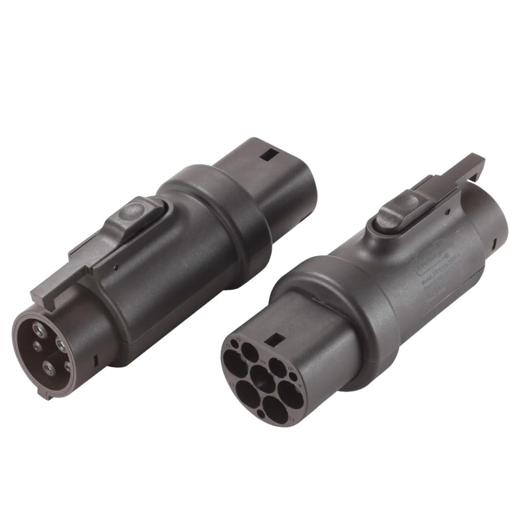 EV Charging Adapter Converter IEC62196 Type 2 To SAE J1772 Type 1 250V ...