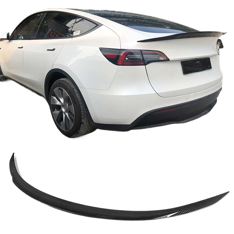 Dry Carbon Fiber Rear Spoiler Wing Lip for Tesla Model Y – TeslGo